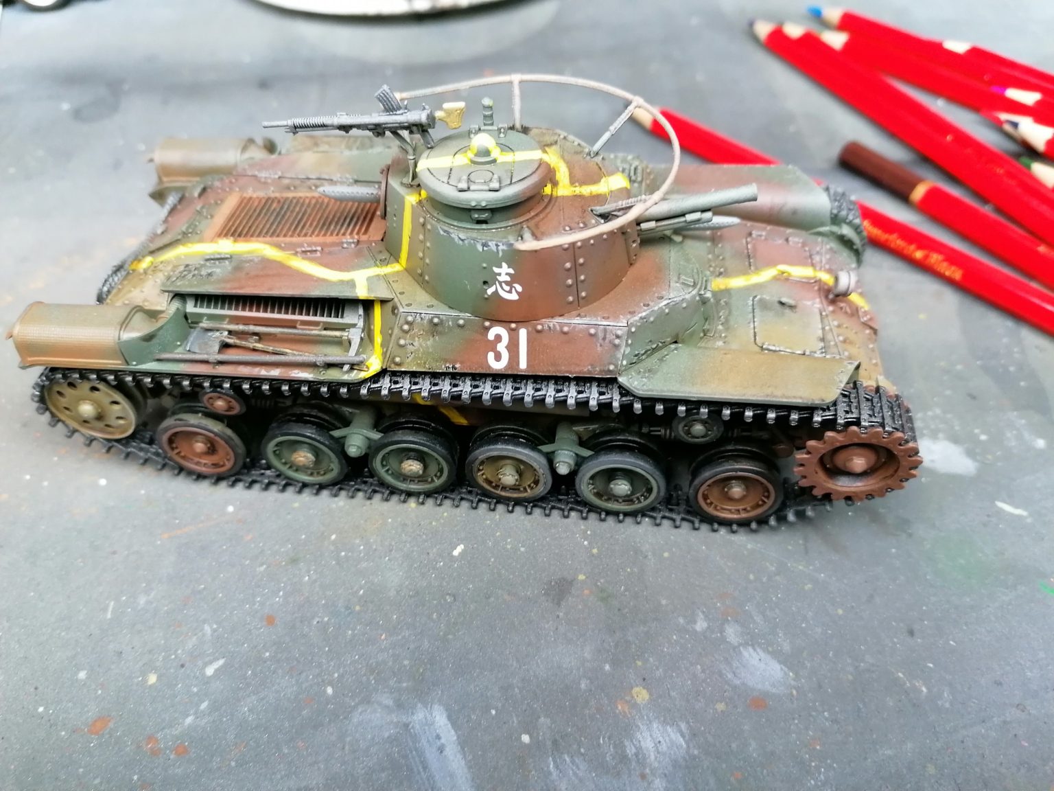 Building The Tamiya Japanese Type 97 Tank